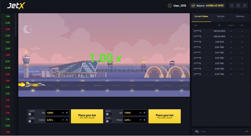 JetX | Avis, test et démo du Mini Jeu de crash de Smartsoft
