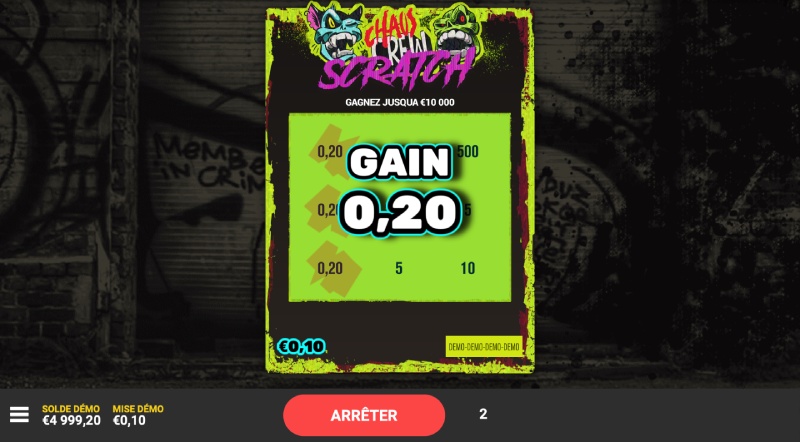 Chaos Crew Scratch | Jeu de Grattage + Démo gratuite