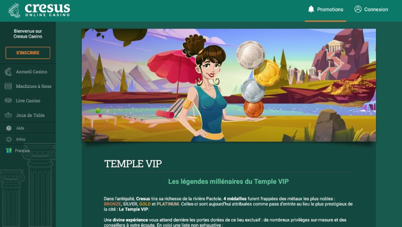 Comment devenir un VIP Cresus Casino et quels avantages